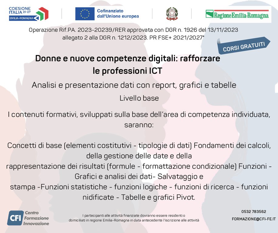 Corso gratuito - donne e nuove competenze digitali: rafforzare le ...